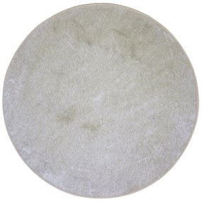 Vopi, Kusový koberec Capri Lux cream kruh, 100x100 (průměr) kruh, béžová, chodba / předsíň
