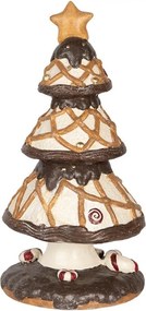 Hnědá dekorace stromek s cukrovinkami Christmas Tree - Ø 22*43 cm