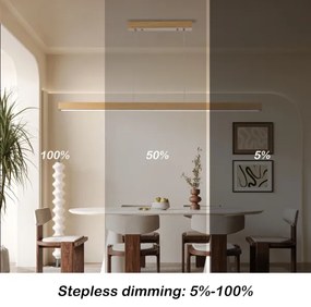 Brilagi -LED Stmívatelný lustr na lanku OAK SMART LED/30W/230V Wi-Fi Tuya dub+DO