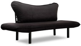 Designová rozkládací pohovka Wenda 140 cm černá