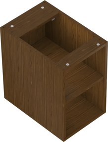 Mexen Box-A, otevřená skříňka s policí 30 cm, ořech, 91AX2-0300-470-0-86