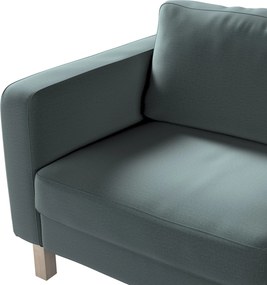 Potah na pohovku IKEA  Karlstad 2-místná, nerozkládací, krátký barva zelená látka sametová