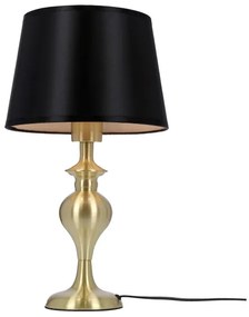 Stolní lampa PRIMA GOLD 1xE27/60W/230V černá/zlatá