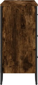 Komoda kouřový dub 91 x 35,5 x 74,5 cm kompozitní dřevo 3295304