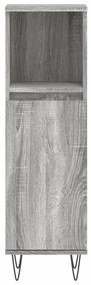 Petromila Koupelnová skříňka šedá sonoma 30x30x100 cm kompozitní dřevo