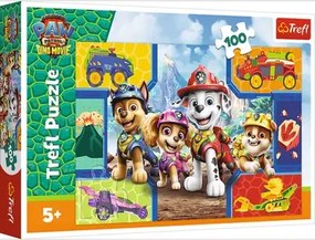 TREFL Puzzle Tlapková patrola: Štěňata a dinosauři / 100 dílků / 41 x