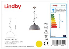 Lindby Lindby - LED RGBW Stmívatelný lustr na lanku CAROLLE 1xE27/10W/230V Wi-Fi Tuya LW0894