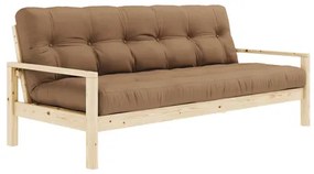 sofa KNOB by Karup - 95*205 cm natural (přírodní) + futon mocca 755