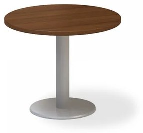 Jednací stůl ProOffice, průměr 70 cm / Ořech