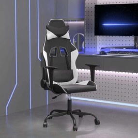 vidaXL Herní židle umělá kůže [3143647] Barva: Černobílý