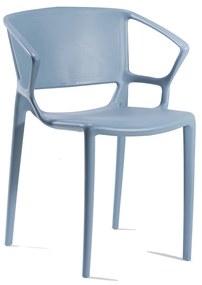 Židle Fiorellina s opěradly - neperforovaná Barva sedáku a opěradla z recyklovaného plastu: Powder blue IS503