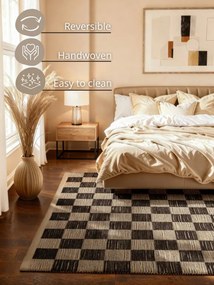 Koberec Hanse Home Handloom 1.0 REX přírodní / bílý / černý