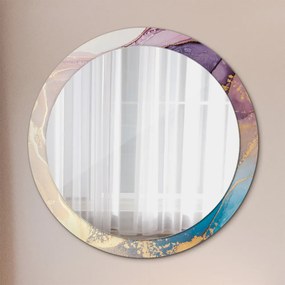 Kulaté dekorativní zrcadlo na zeď Mramorový kámen fi 90 cm