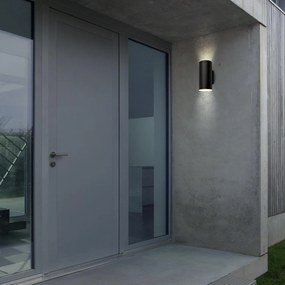 BRI 3786015 Lima LED venkovní nástěnné svítidlo, nabíjecí, 3 krokový dotykový stmívač, časovač, černé - BRILONER