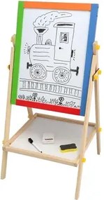 TEDDIES Tabule oboustranná černo-bílá / Dřevěná / Magnetická a křídová