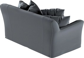 Potah na pohovku IKEA  Tomelilla 2-místná nerozkládací barva šedá látka sametová