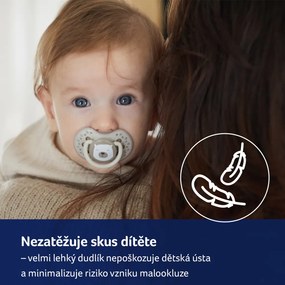 LOVI Dudlík silikonový dynamický mini BUDDY BEAR 0-2m 2ks