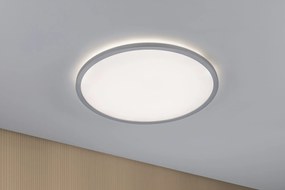 Paulmann 71019 Atria Shine, matně chromové stropní svítidlo s korónou RGBW, 20W LED 4000K, průměr 42cm, dálkové ovládání