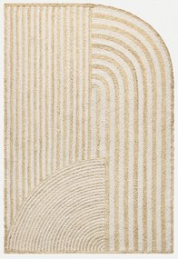 Diamond Carpets India, Ručně vázaný kusový koberec Elka J-52 Natural, 80x150, béžová, chodba / předsíň