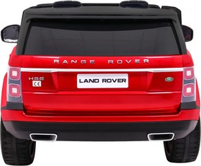 Ramiz Range Rover HSE lakované dětské auto pro 2 děti červené SUV + ovladač na dálkové ovládání + audio panel