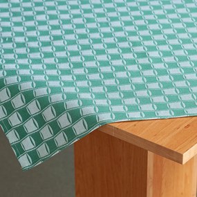Ubrus Veba ARGON Káro zelená Velikost: 75x75 cm