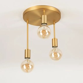 Stropní moderní svítidlo do obýváku Flexform Bulb Accapulco Gold