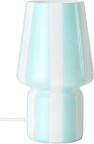 Bílá/modrá skleněná stolní lampa (výška 21,5 cm) Carlo – Ellos Home