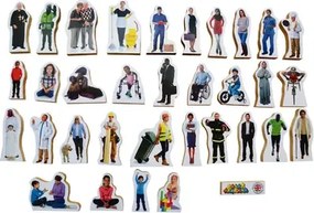 Just Jigsaws 831 Lidé kolem nás - dřevěné postavy 33 dílů