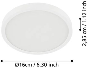 Eglo 900638 - LED Koupelnové stropní svítidlo FUEVA LED/11W/230V IP44 bílá