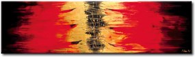 Obraz Žár citů (1-dílný) - barevná abstrakce s efektem přerušení
