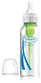 Dr. Brown´s Kojenecká láhev skleněná standard 250 ml OPTIONS PLUS transparentní