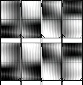 vidaXL Dělicí stěna 4 panely polyratan [365392] Barva: Hnědá