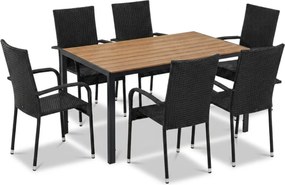 Vikio Zahradní ratanový set 140x80 pro 6 osob DT276-P2 přírodní