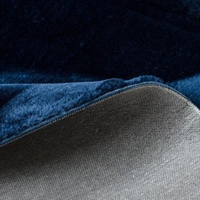 Dywany Łuszczów, Kusový koberec Visco Rabbit Dark blue 10 kruh, 120x120 (průměr) kruh, modrá, dětský pokoj