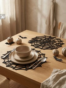 Sinsay - Prostírání na stůl s halloweenským motivem 2 ks - černá