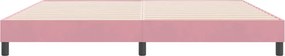 Postel Box Spring bez matrace růžová 180x220 cm samet 3315890