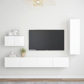 vidaXL 4dílný set TV skříněk kompozitní dřevo [3393329] Barva: dub sonoma