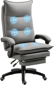 Vinsetto Kancelářská Židle s Masážní Funkcí, Exekutivní Židle s Masážní Funkcí, Herní Židle, Výškově Nastavitelná, Ergonomická Otáčecí Židle, Masážní