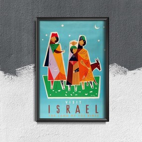 Retro plakát Izrael
