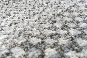 Diamond Carpets India, AKCE: Ručně vázaný kusový koberec Diamond DC-JK 1 SILVER/BLACK, šedá, chodba / předsíň