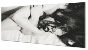 akrylový obraz spící ženu 120x60 cm