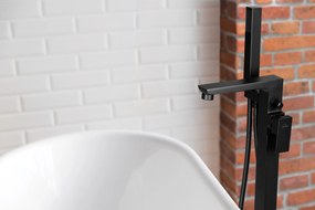 Invena Paros, volně stojící vanová baterie, černá matná, INV-BW-09-W04-A