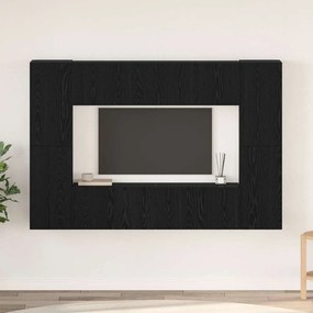 Sestava TV skříněk 8 ks Černý dub Kompozitní dřevo 3393376