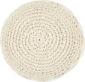 Ručně vyrobený sedací puf macrame 45 x 30 cm bavlna 248090