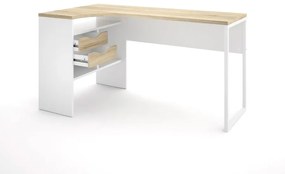 NEW:Psací stůl Obelix 118 bílá/dub sonoma