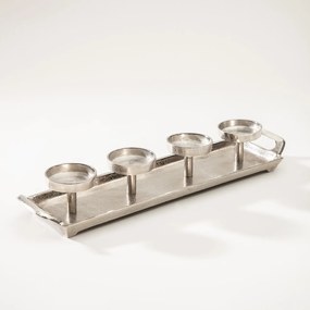 Svícen Silver Line 49x12x8 cm