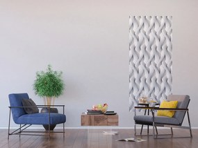 Vliesová fototapeta na zed' 3D Bílá Pletená Lana | 202 x 90 cm | DFTNV2938