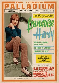Plakát, Obraz - Francoise Hardy - Live at London, (59.4 x 84.1 cm)