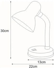 Stolní lampa K-MT-203 SILVER z řady CARIBA