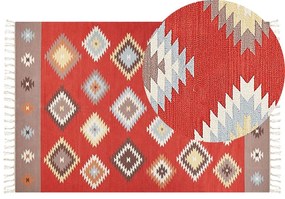Bavlněný kelimový koberec 200 x 300 cm vícebarevný LORUT Beliani